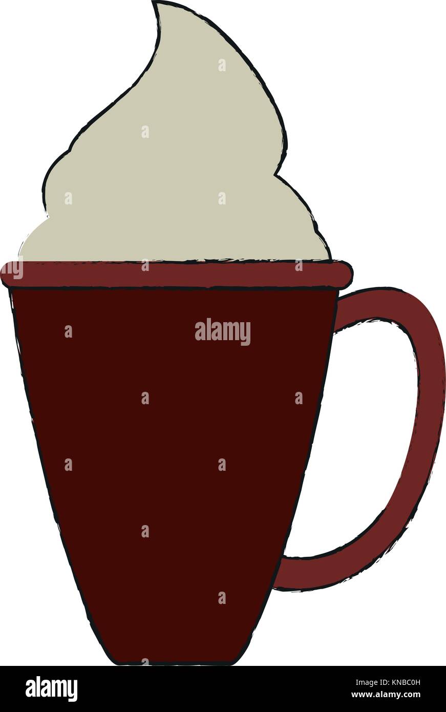 Coffee with chantilly cream Stock Vector Image & Art - Alamy