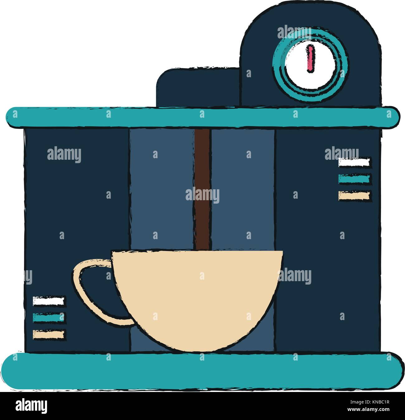 Modern coffee machine Stock Vector Image & Art - Alamy