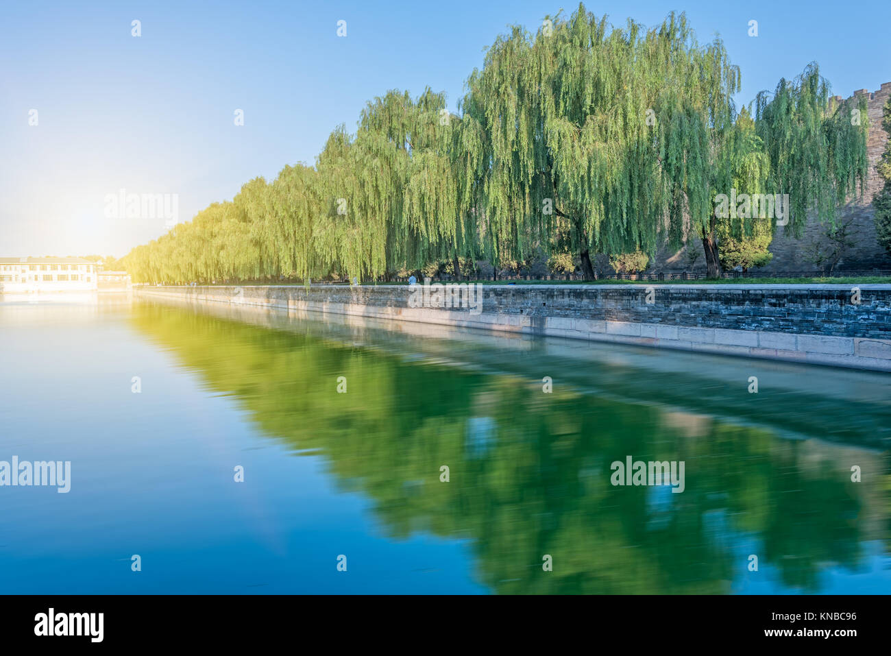 Downtown City skyline along the River in Beijing,China Stock Photo - Alamy