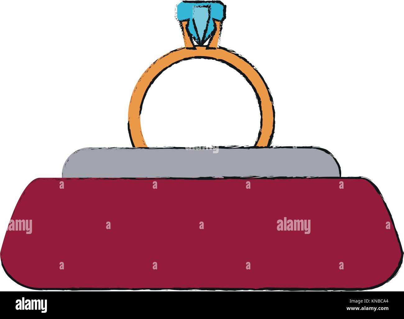 Wedding ring box Stock Vector Image & Art - Alamy