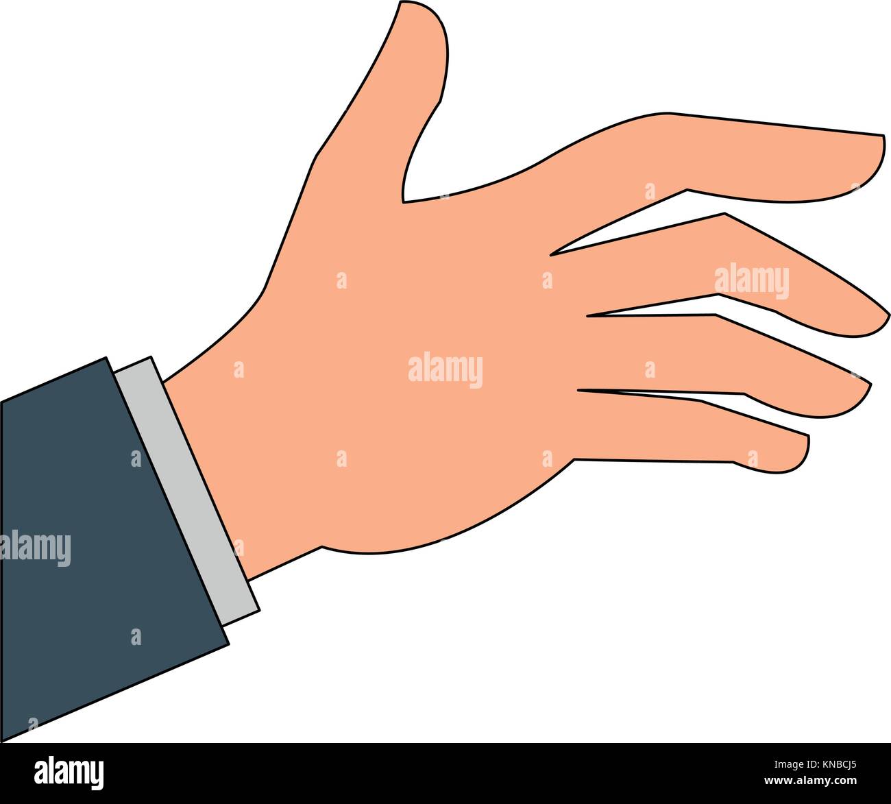 Hand symbol isolated Stock Vector Image & Art - Alamy