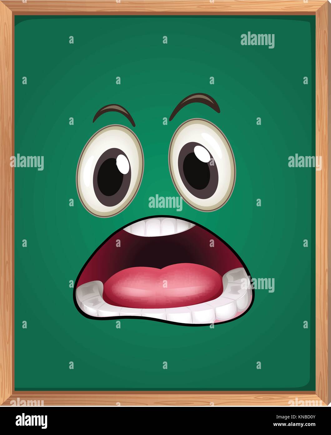 illustration of a green board on a white background Stock Vector Image ...