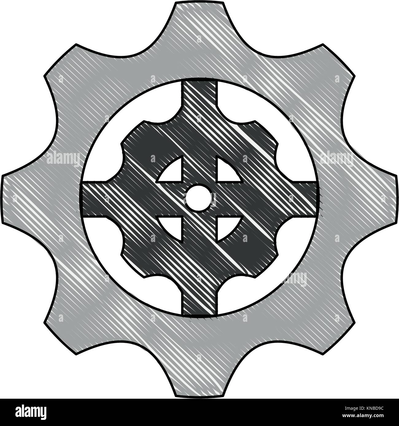 Gear machinery piece Stock Vector Image & Art - Alamy