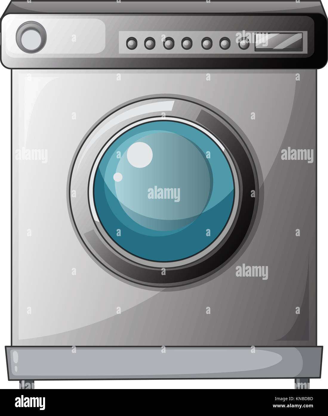 Illustration of a washing machine on a white background Stock Vector ...
