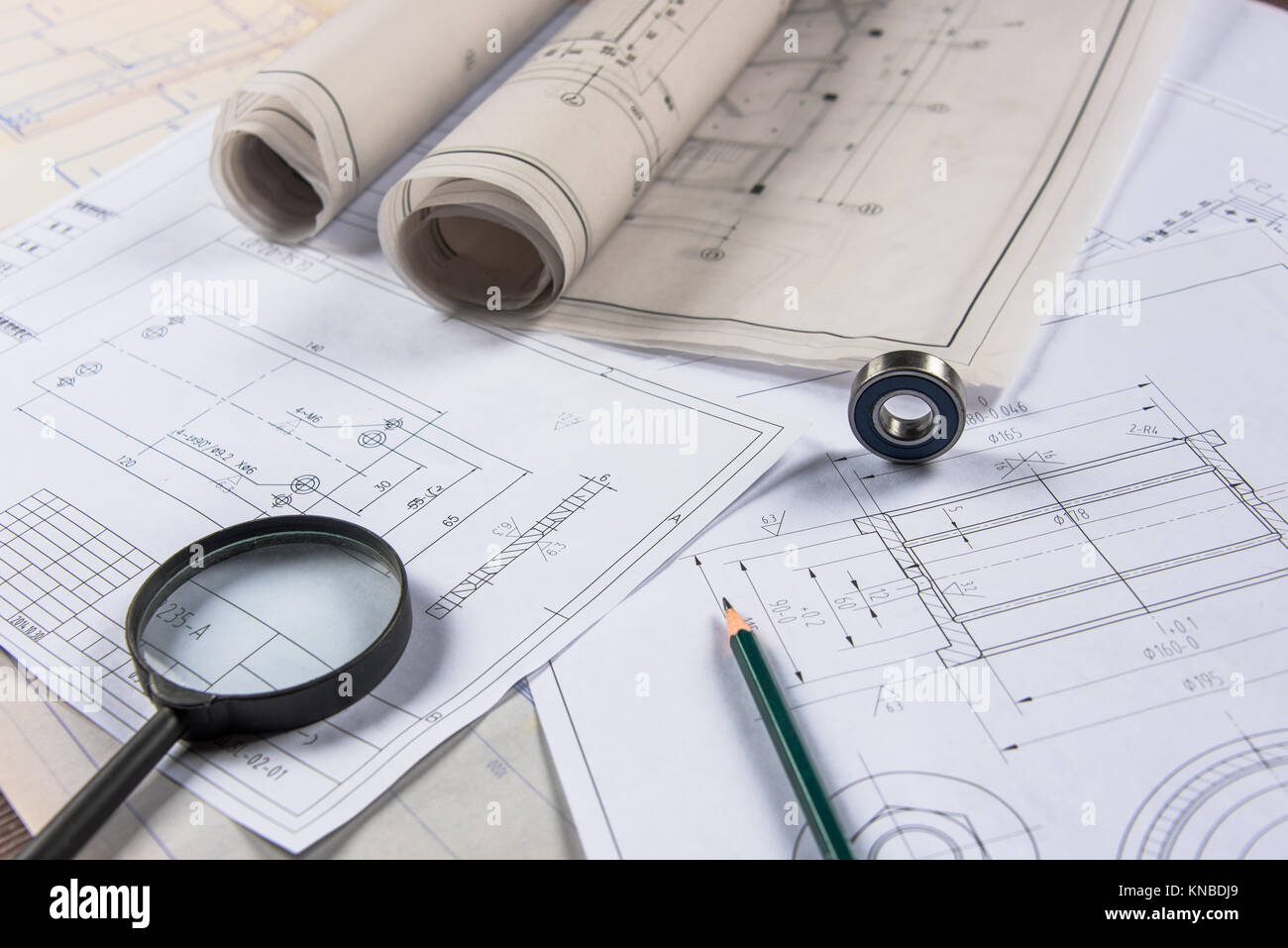 detail shot of Architectural blueprints Stock Photo - Alamy