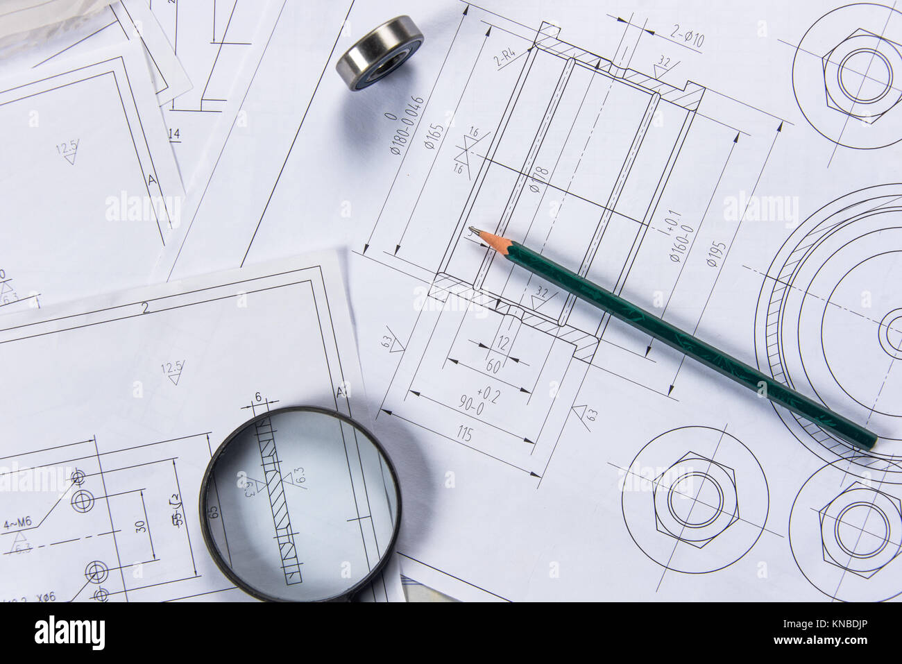 detail shot of Architectural blueprints Stock Photo - Alamy