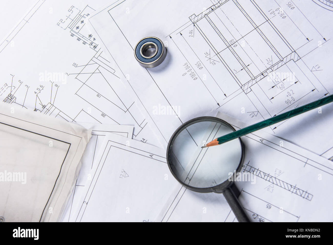 detail shot of Architectural blueprints Stock Photo - Alamy