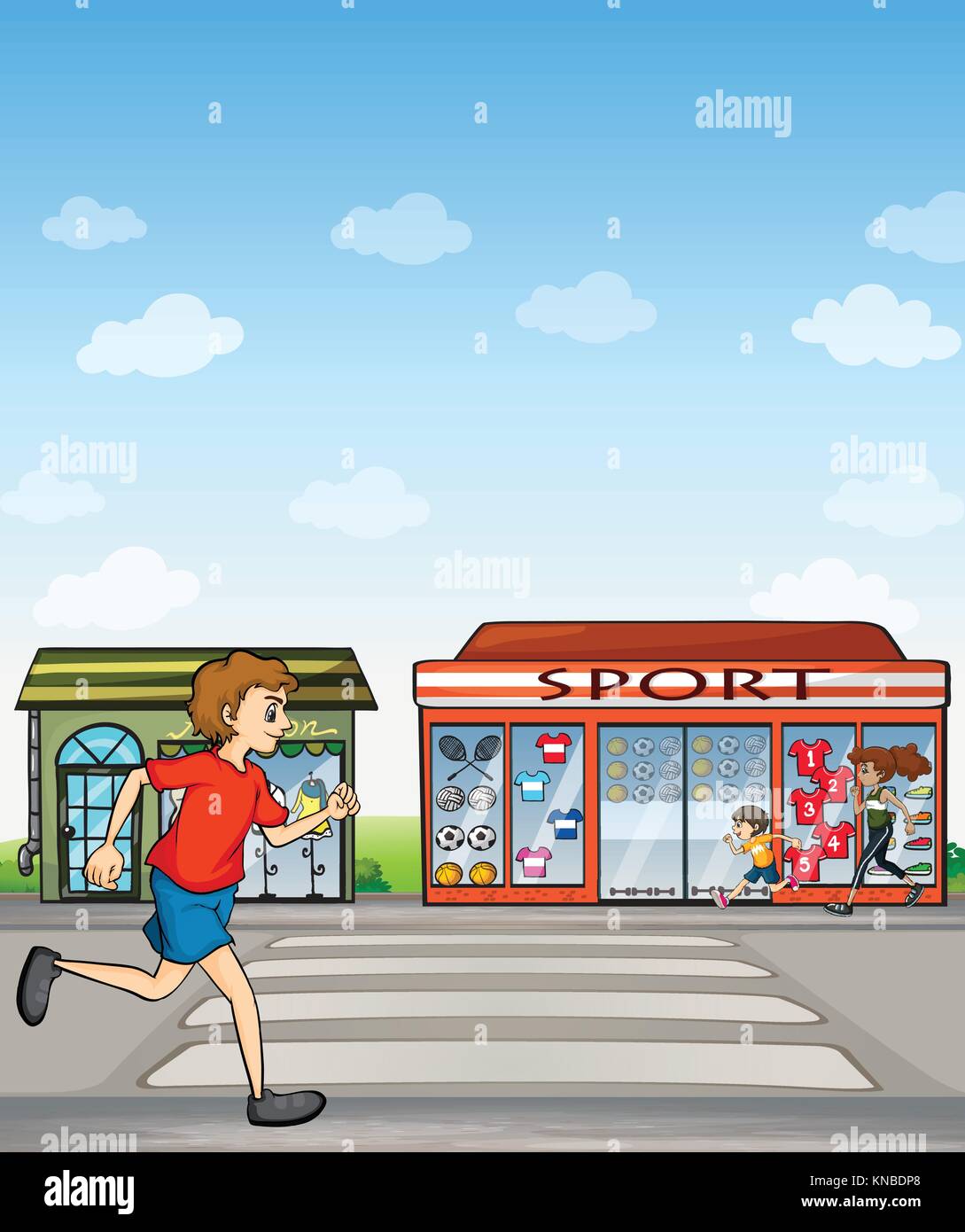 Sports Store Clipart Image