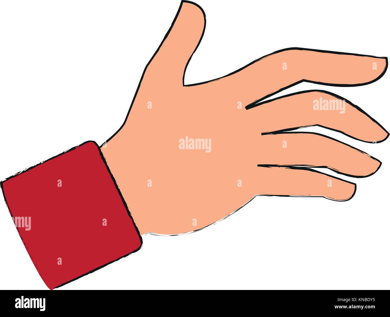 Hand symbol isolated Stock Vector Image & Art - Alamy