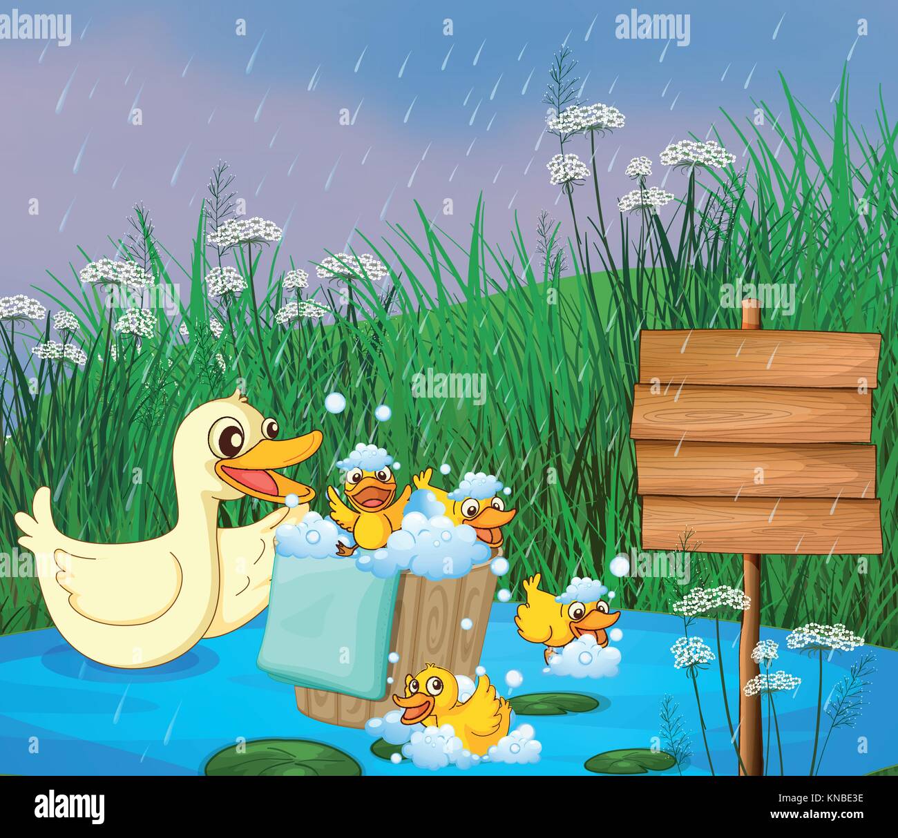 Raining duck Stock Vector Images - Alamy