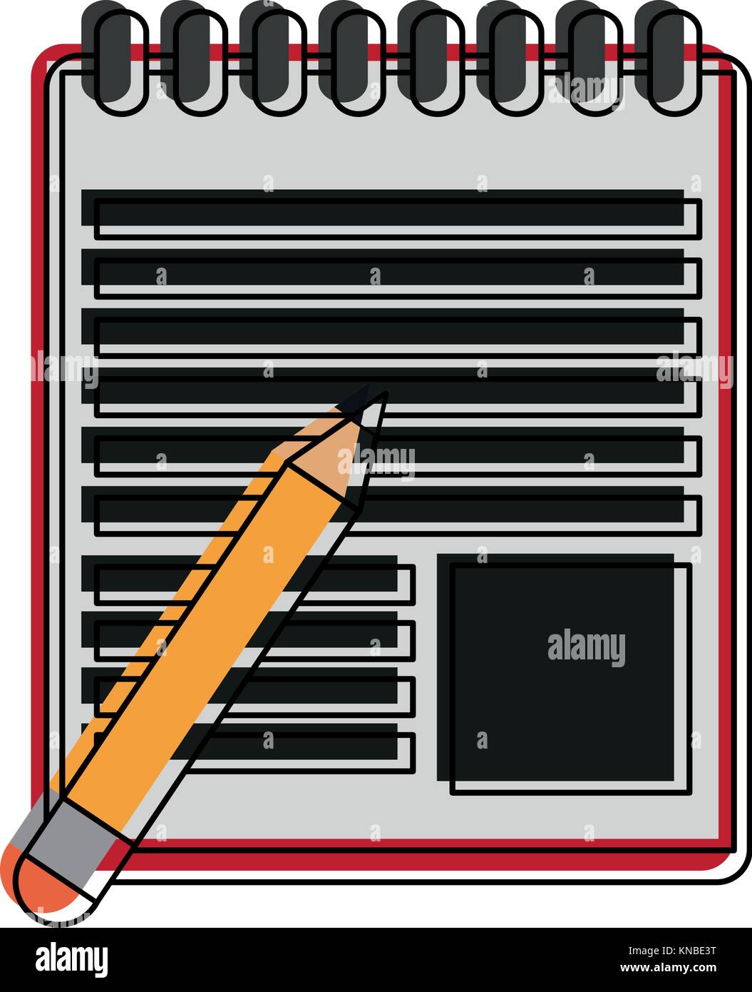 Notebook open isolated Stock Vector Image & Art - Alamy