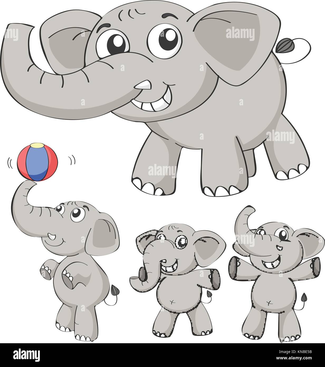 Elephants standing on two legs hi-res stock photography and images - Alamy