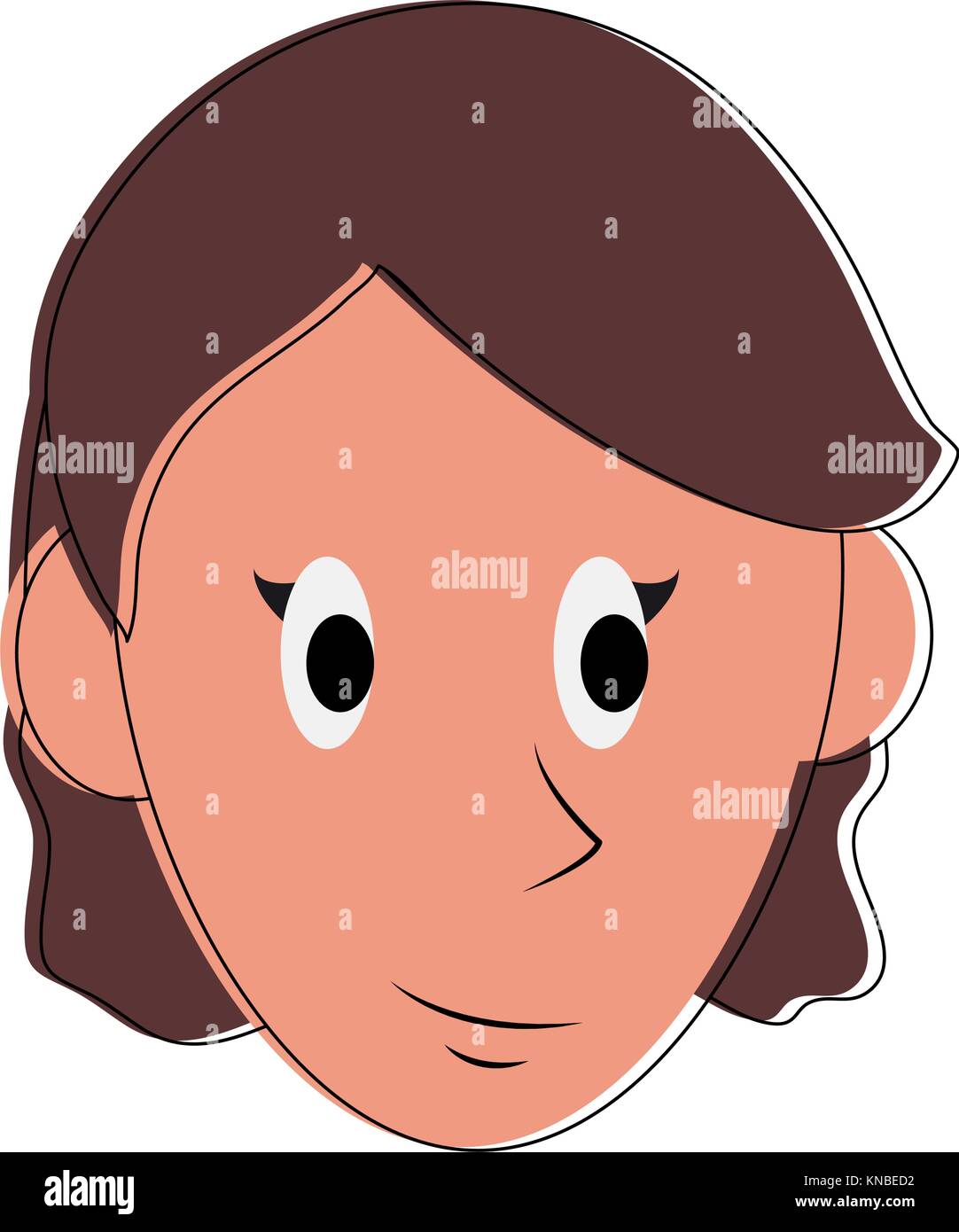Woman face cartoon Stock Vector Image & Art - Alamy