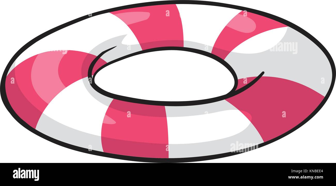 illustration of a life saver on a white background Stock Vector Image ...