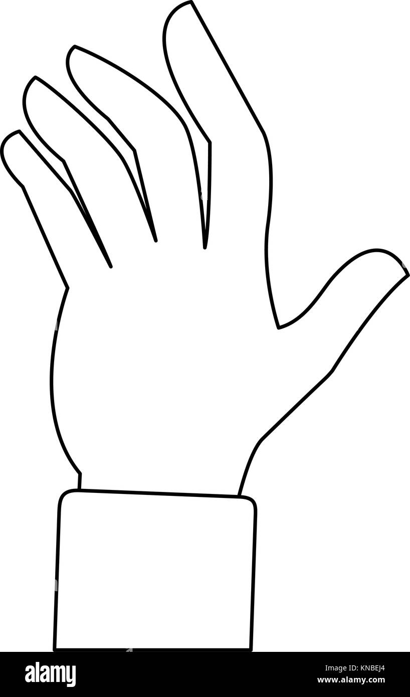Hand symbol isolated Stock Vector Image & Art - Alamy