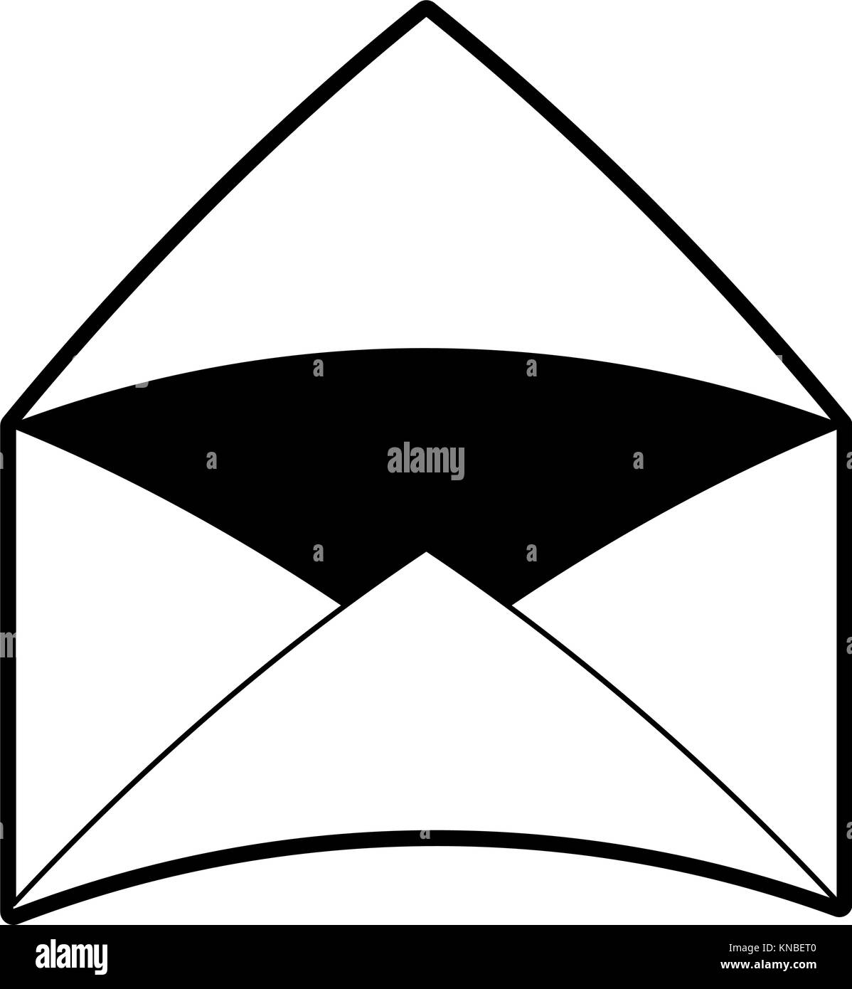 Empty envelope open Stock Vector Image & Art - Alamy