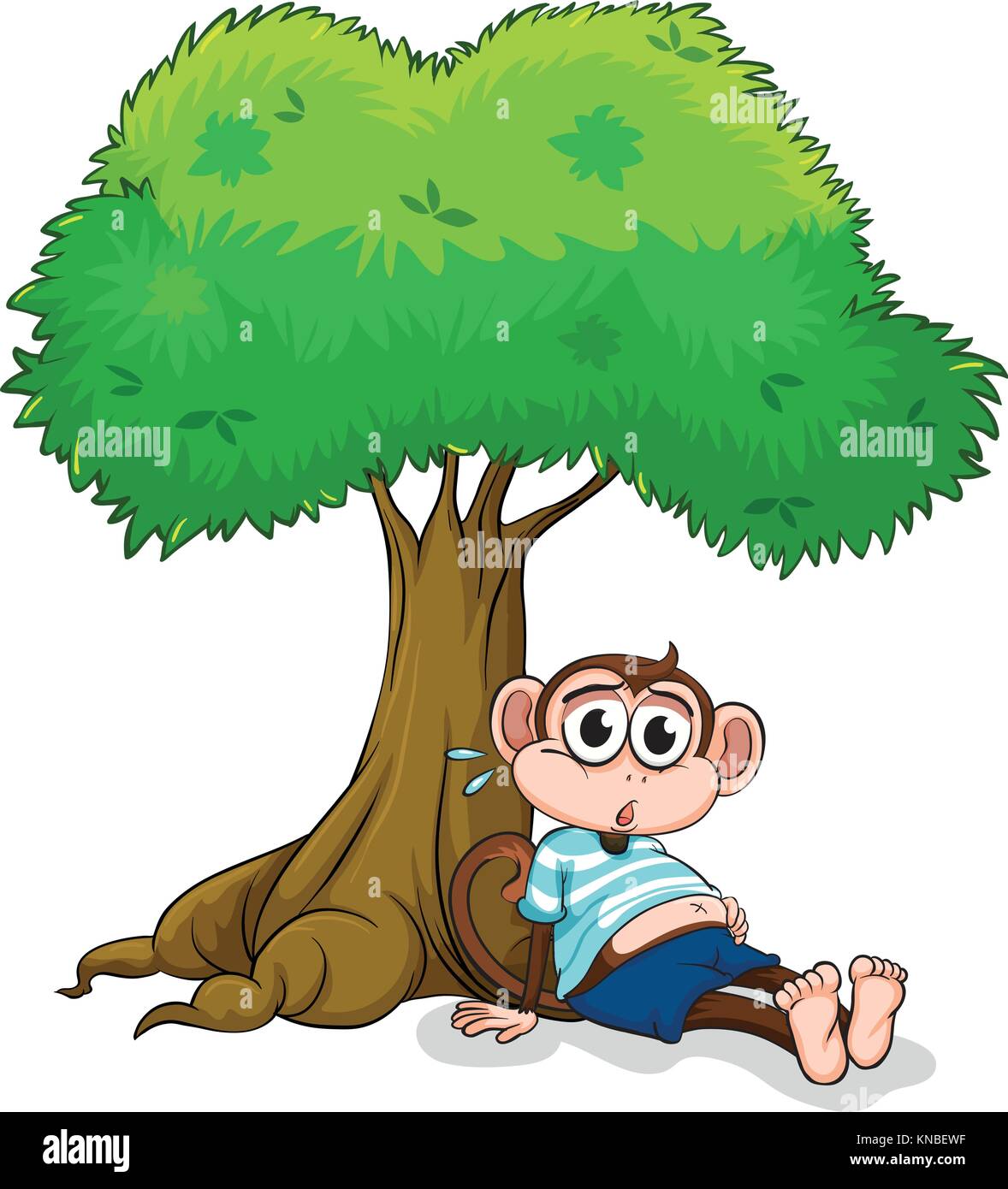 Monkeys On Trees Clipart