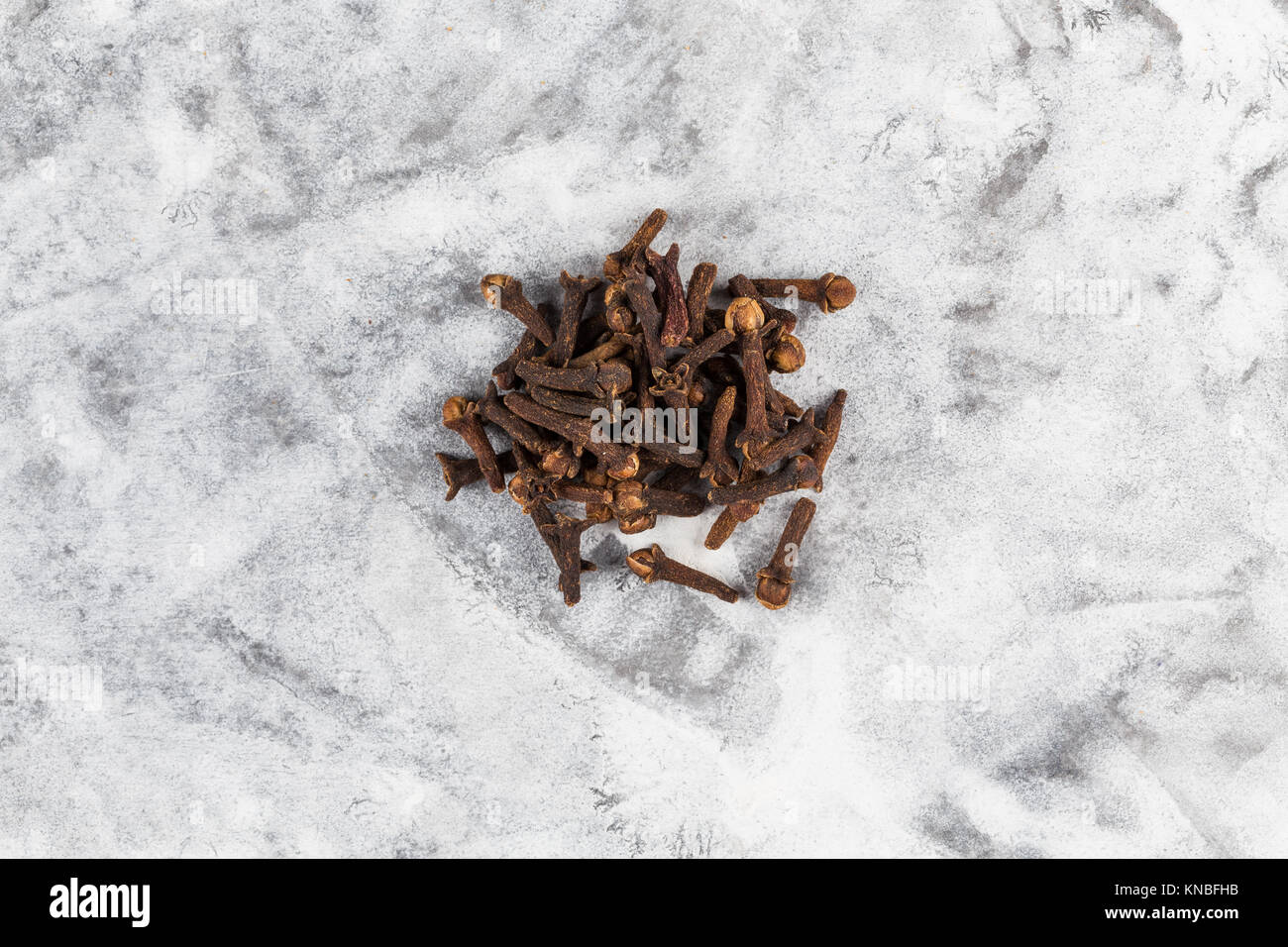 Drying clove spice (Syzygium aromaticum) Cloves are the aromatic flower ...