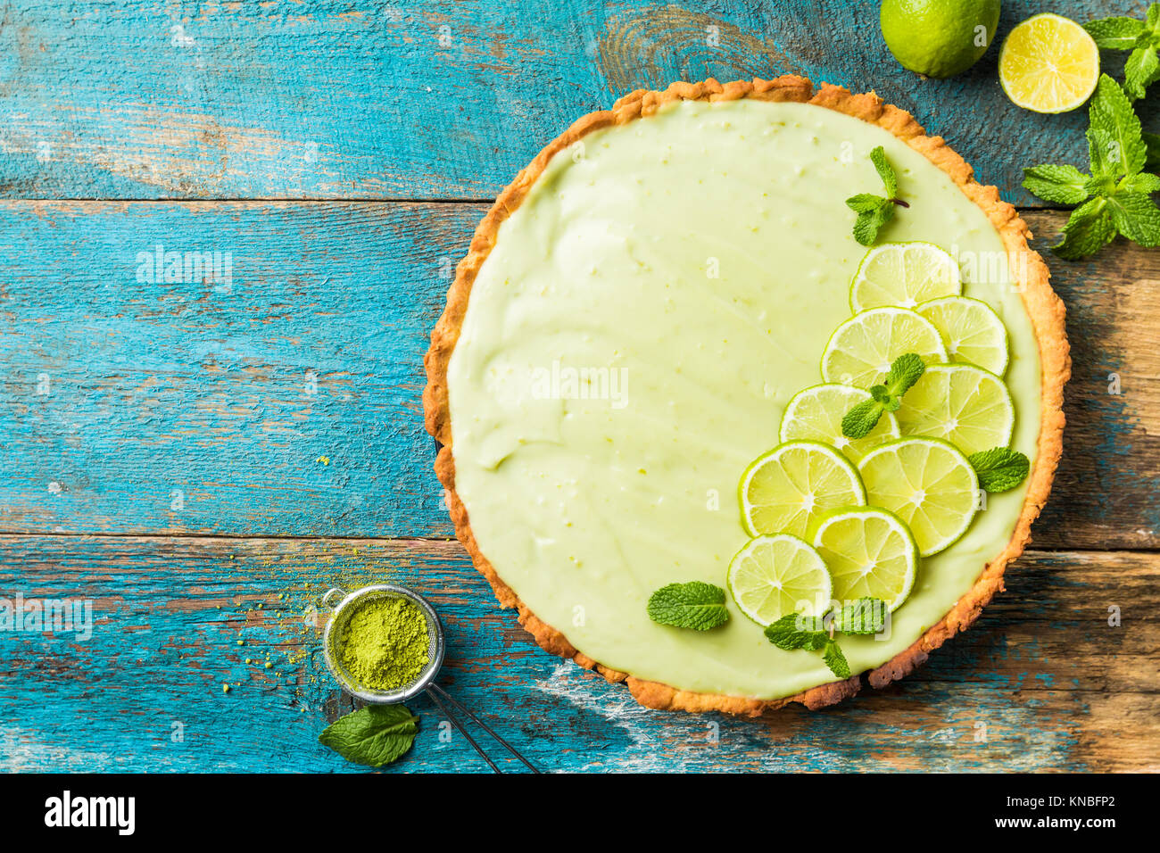 Key Lime Pie Stock Photo - Alamy