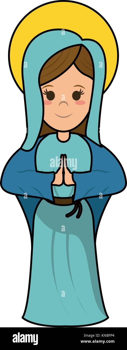 Virgin mary cartoon Stock Vector Image & Art - Alamy