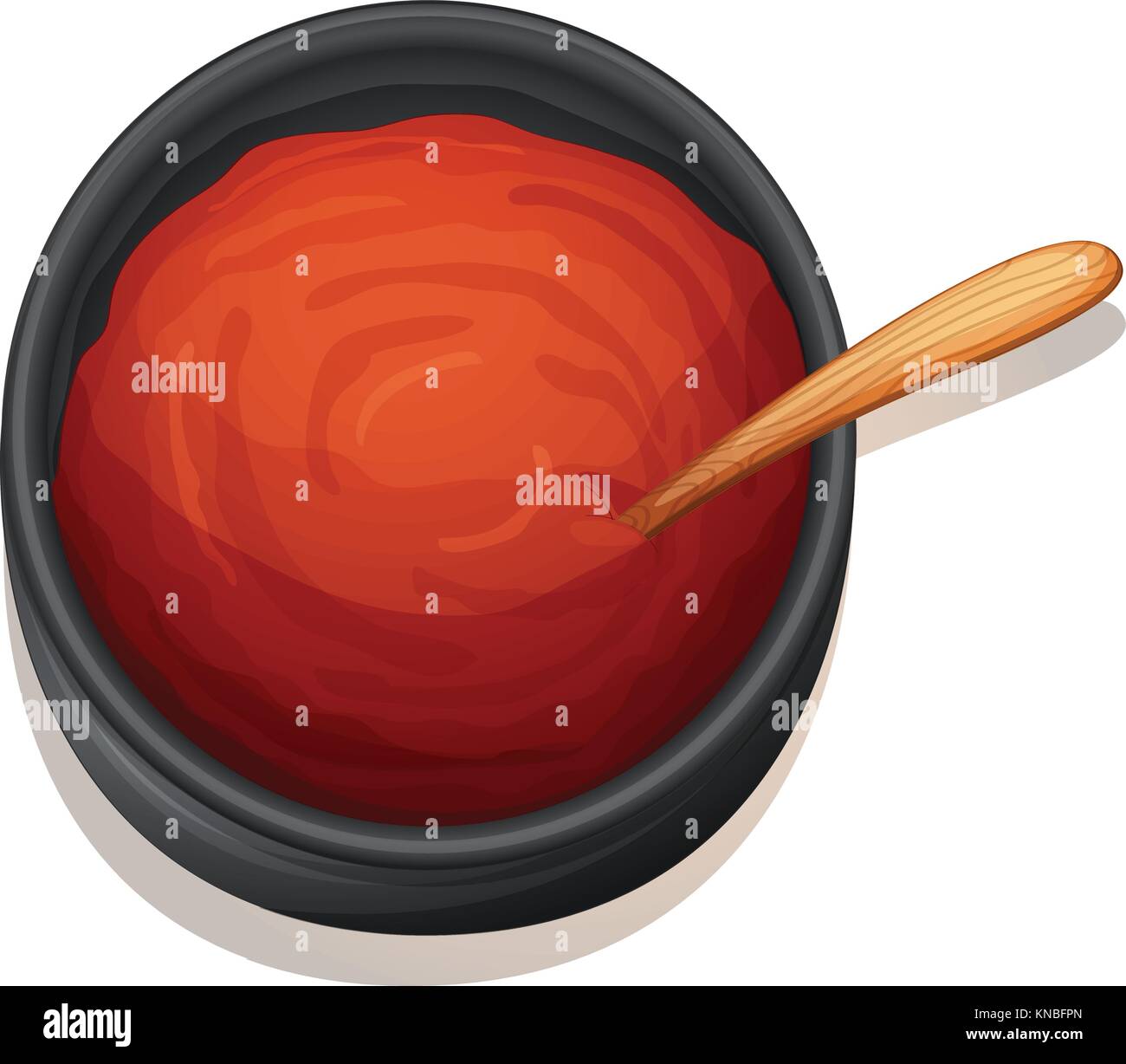 illustration of a red sauce on a white background Stock Vector Image ...