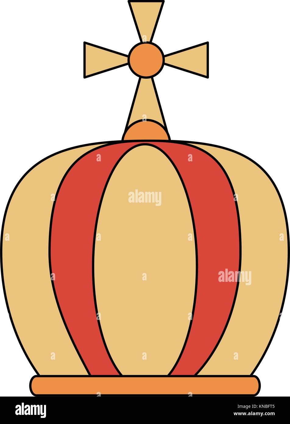 queen crown with cross Stock Vector Image & Art - Alamy