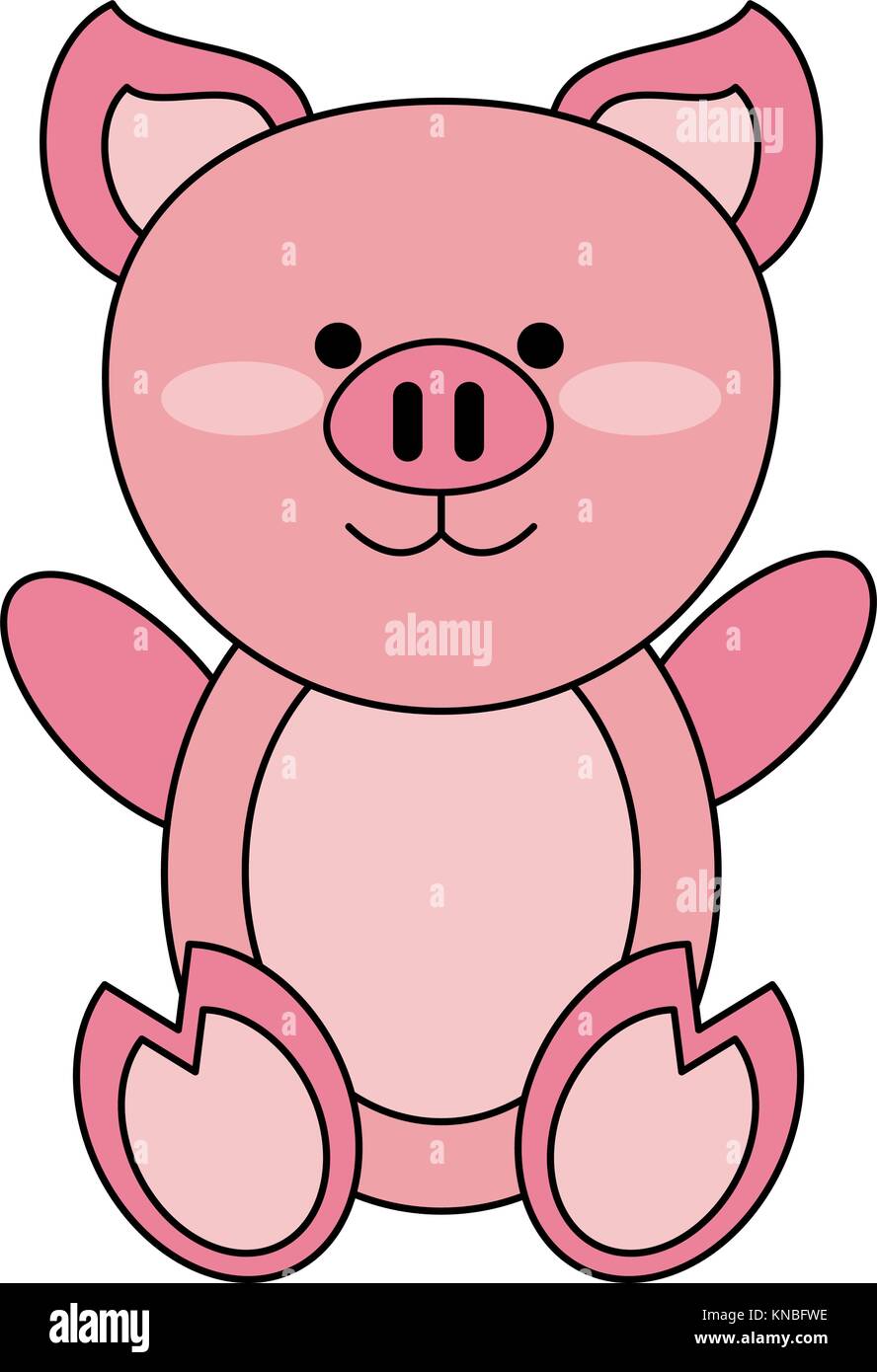 Cute pig cartoon Stock Vector Image & Art - Alamy