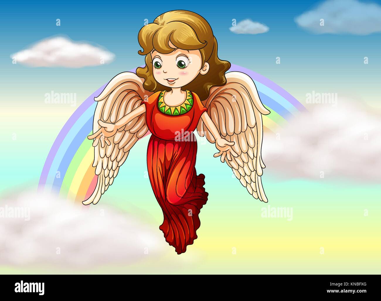 Angels back Stock Vector Images - Alamy
