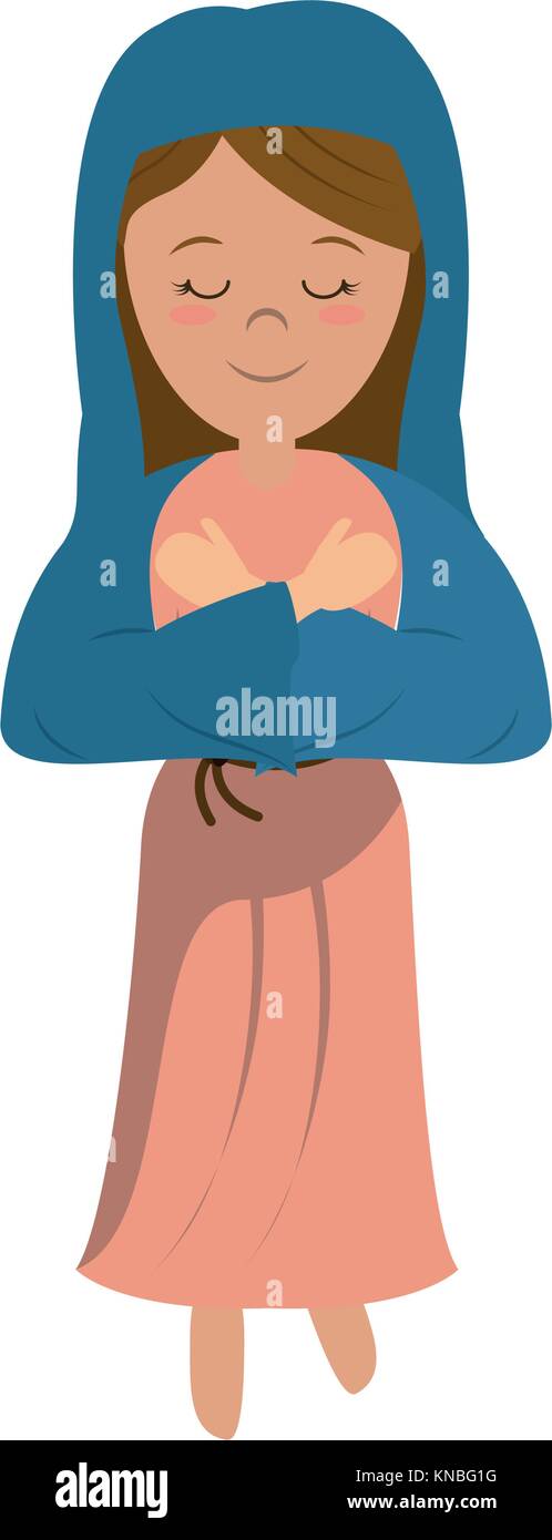 Virgin mary cartoon Stock Vector Image & Art - Alamy