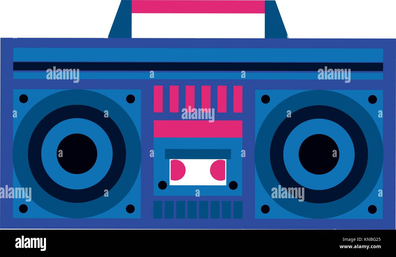 Old radio stereo pop art colors Stock Vector Image & Art - Alamy