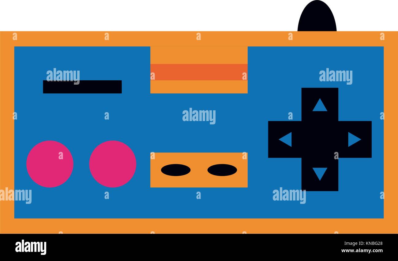 Old gamepad controller pop art colors Stock Vector Image & Art - Alamy