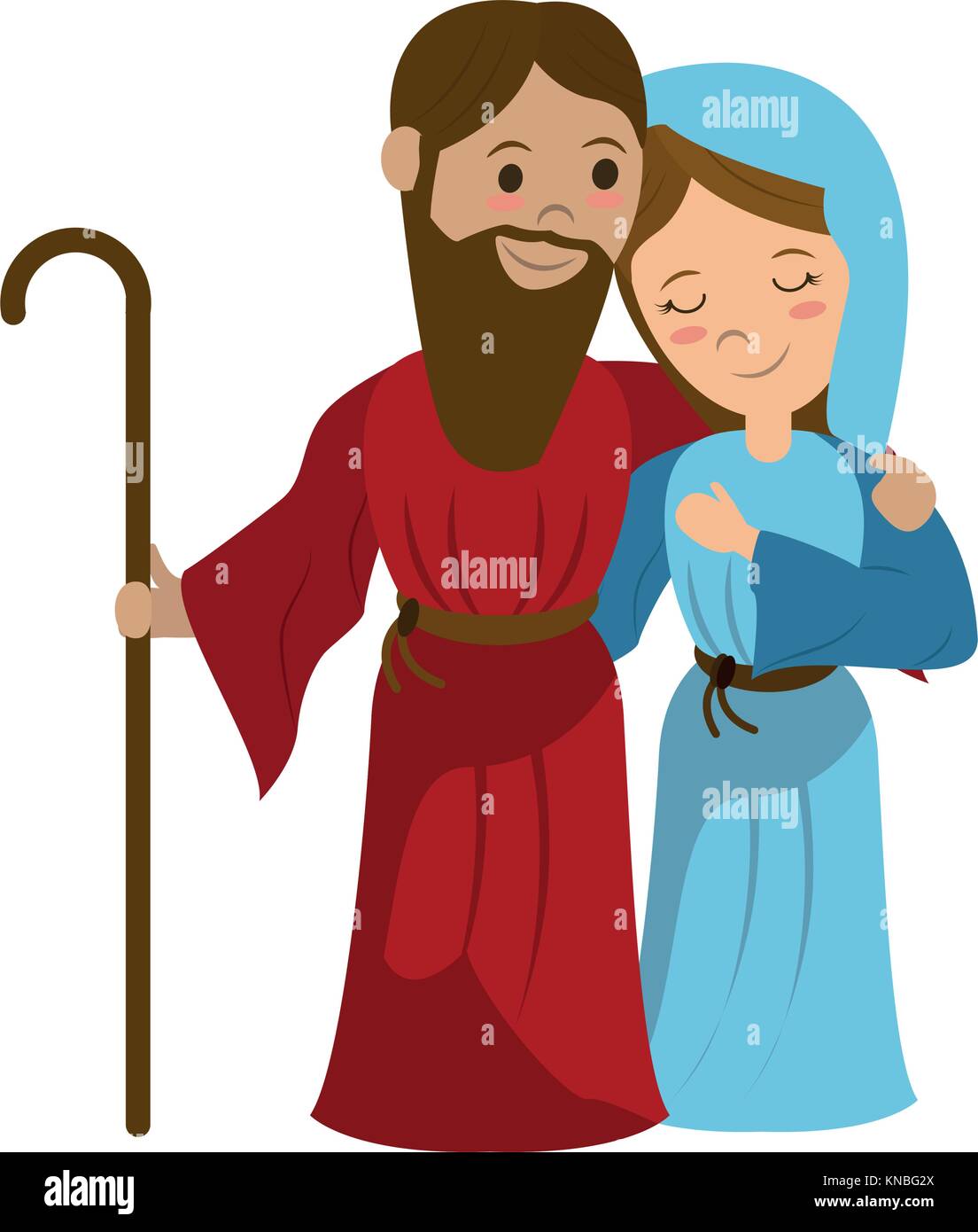 Mary joseph cartoon hi-res stock photography and images - Alamy