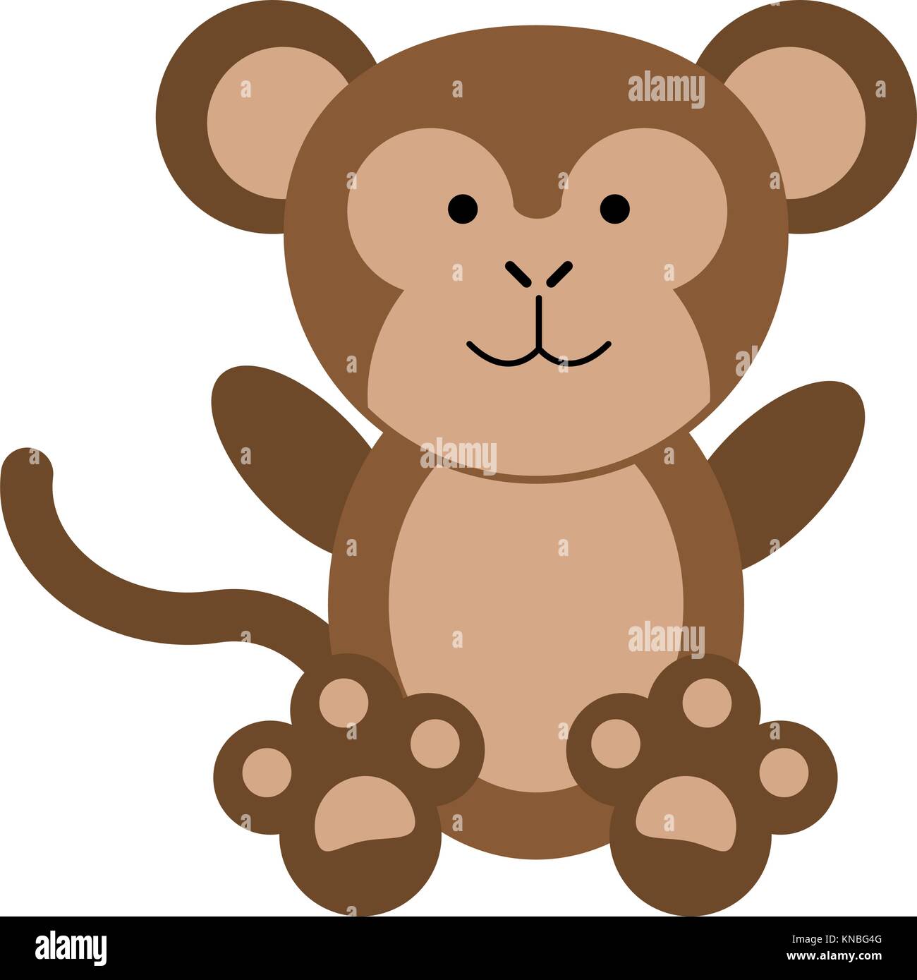 Cute monkey cartoon Stock Vector Image & Art - Alamy