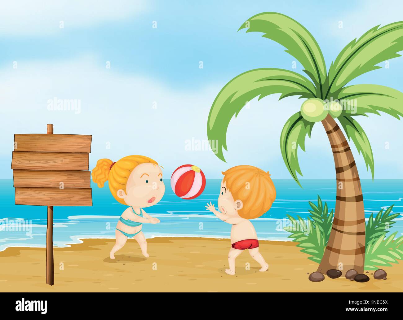 Two children playing volleyball Stock Vector Images - Alamy Two children playing volleyball Stock Vector Images - Alamy
