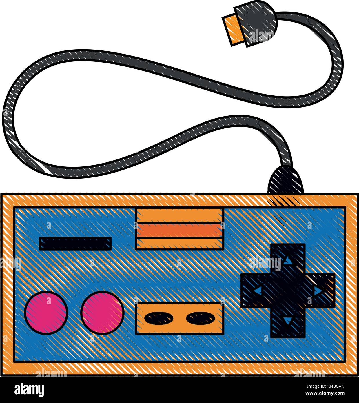 Old gamepad controller pop art colors Stock Vector Image & Art - Alamy