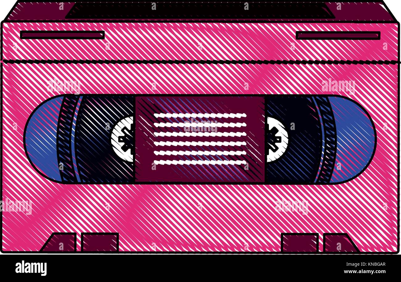 Old VHS media pop art colors Stock Vector Image & Art - Alamy