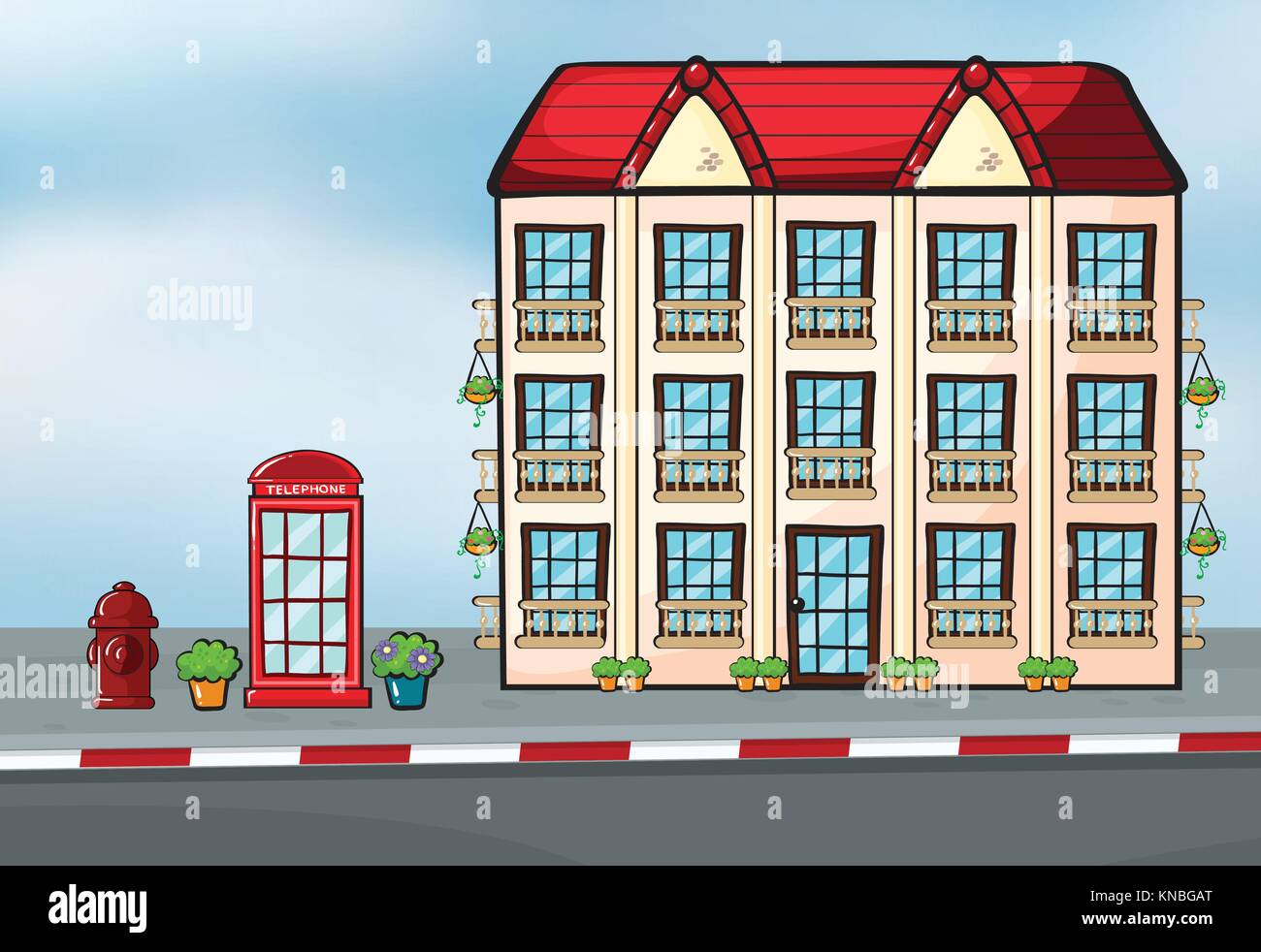 Large house green roof Stock Vector Images - Alamy