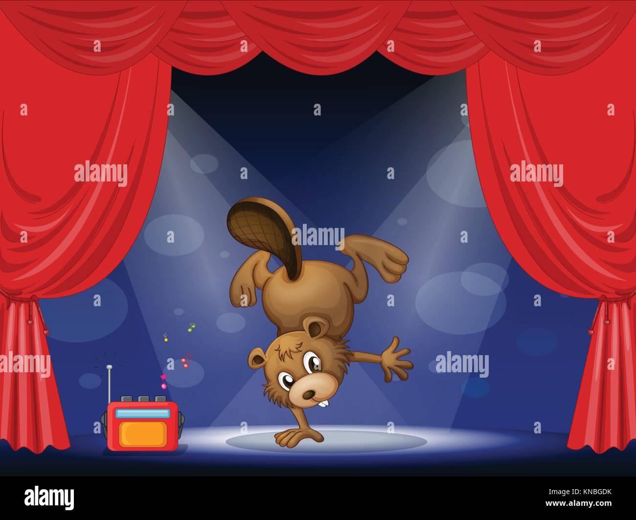 Beaver center Stock Vector Images - Alamy