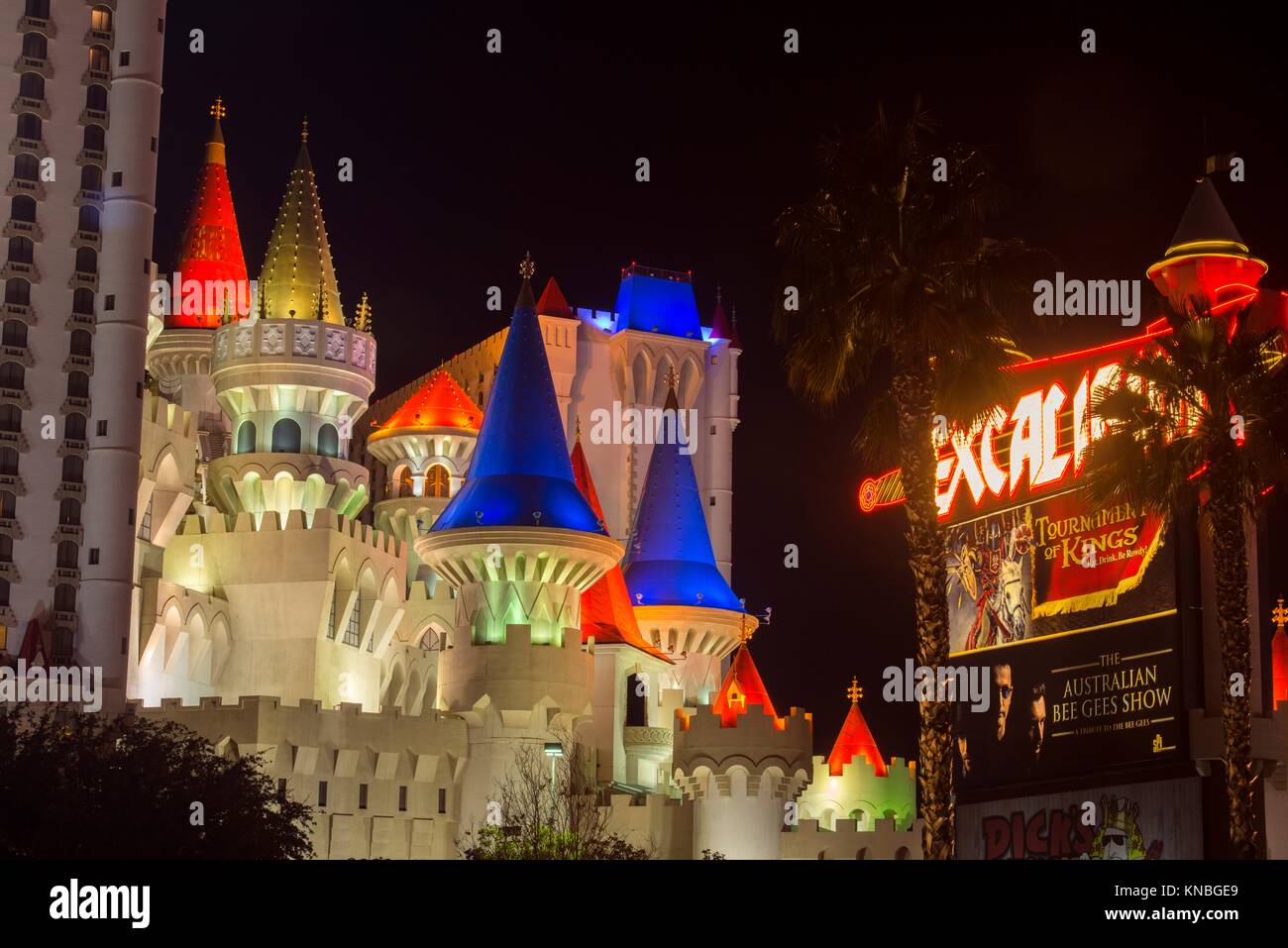 Excalibur Las Vegas At Night