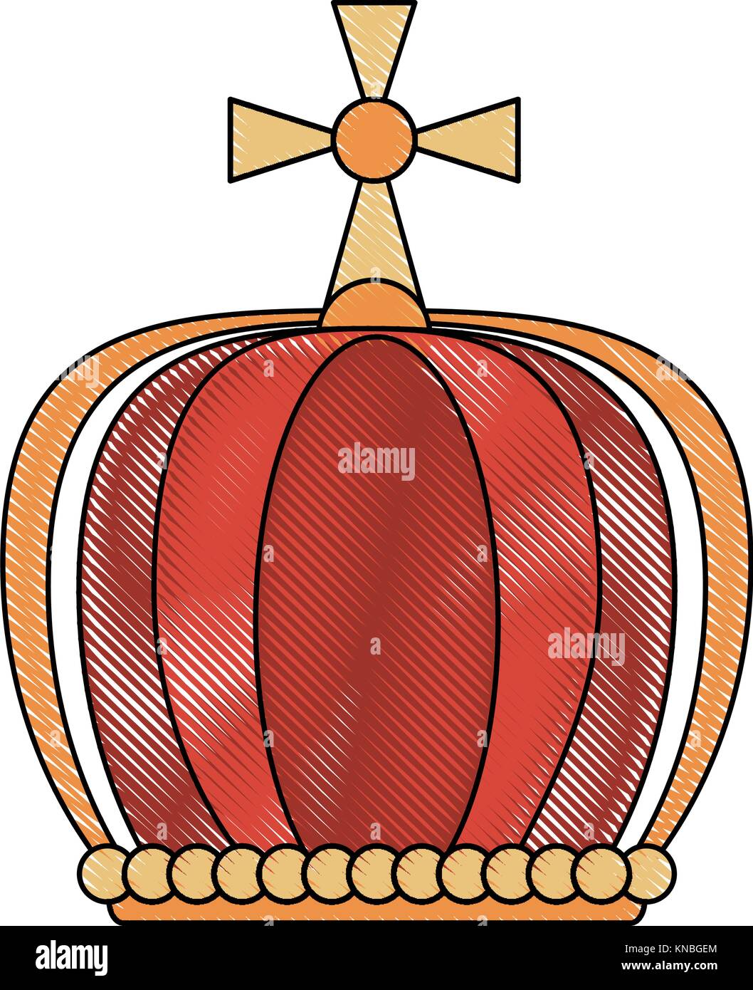 queen crown with cross Stock Vector Image & Art - Alamy
