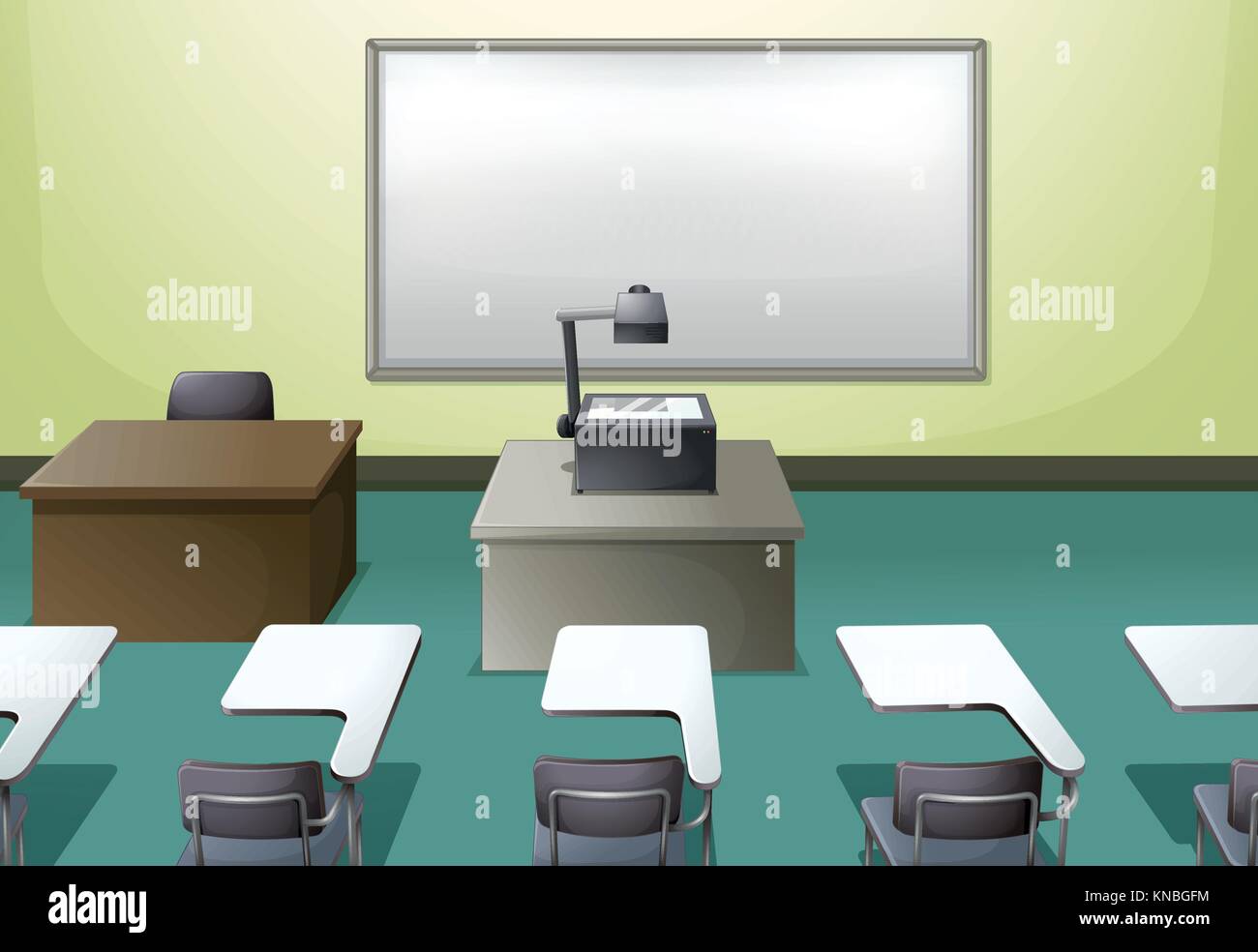 Illustration of a college classroom Stock Vector Image & Art - Alamy