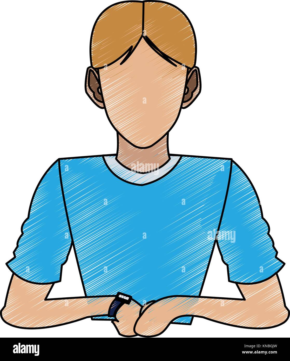 Young man with smartwatch Stock Vector Image & Art - Alamy