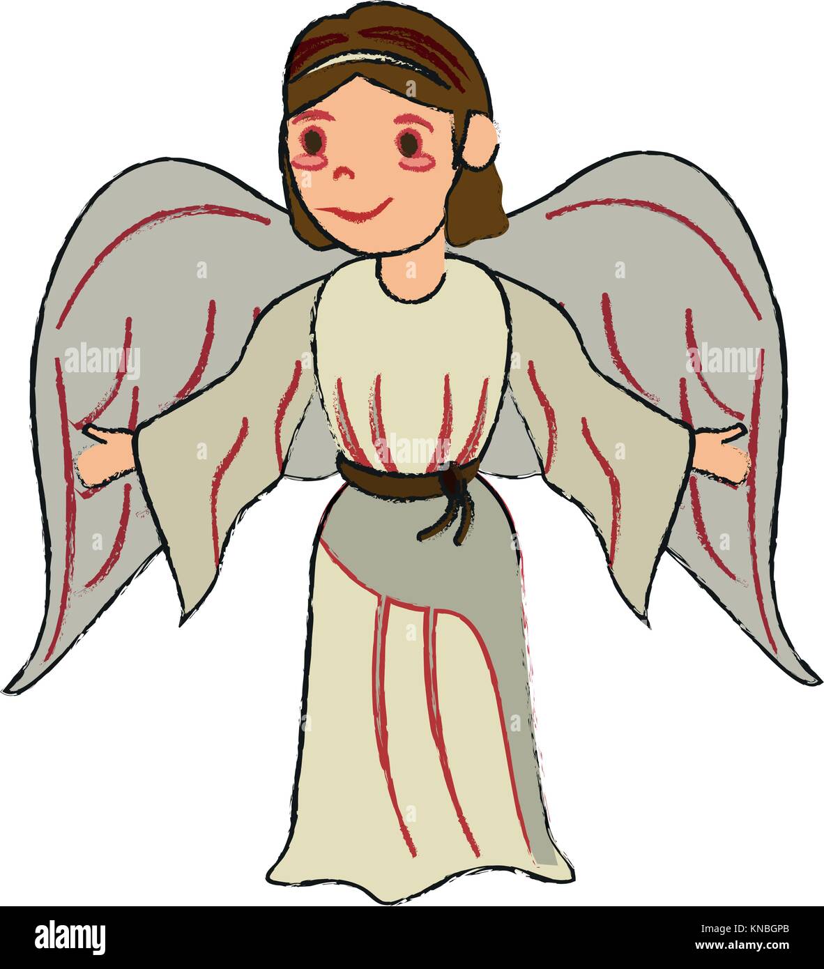 Beautiful angel cartoon Stock Vector Image & Art - Alamy