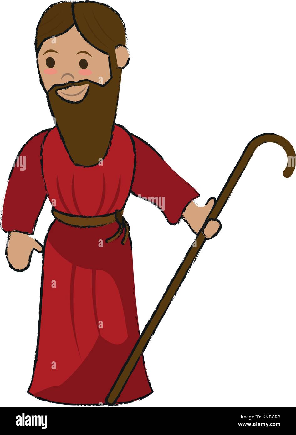 Saint joseph and the christ child Stock Vector Images - Alamy