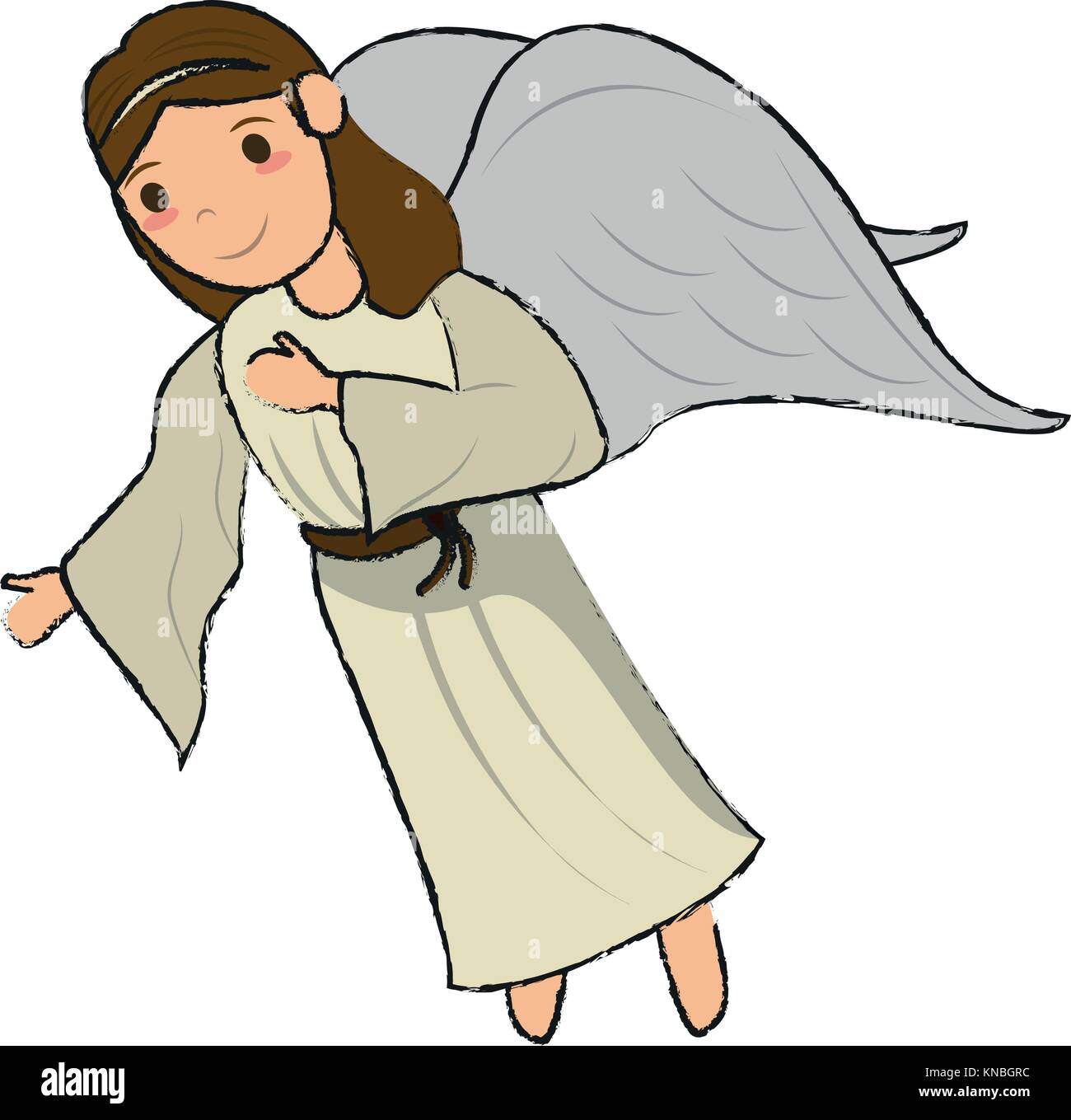 Beautiful angel cartoon Stock Vector Image & Art - Alamy