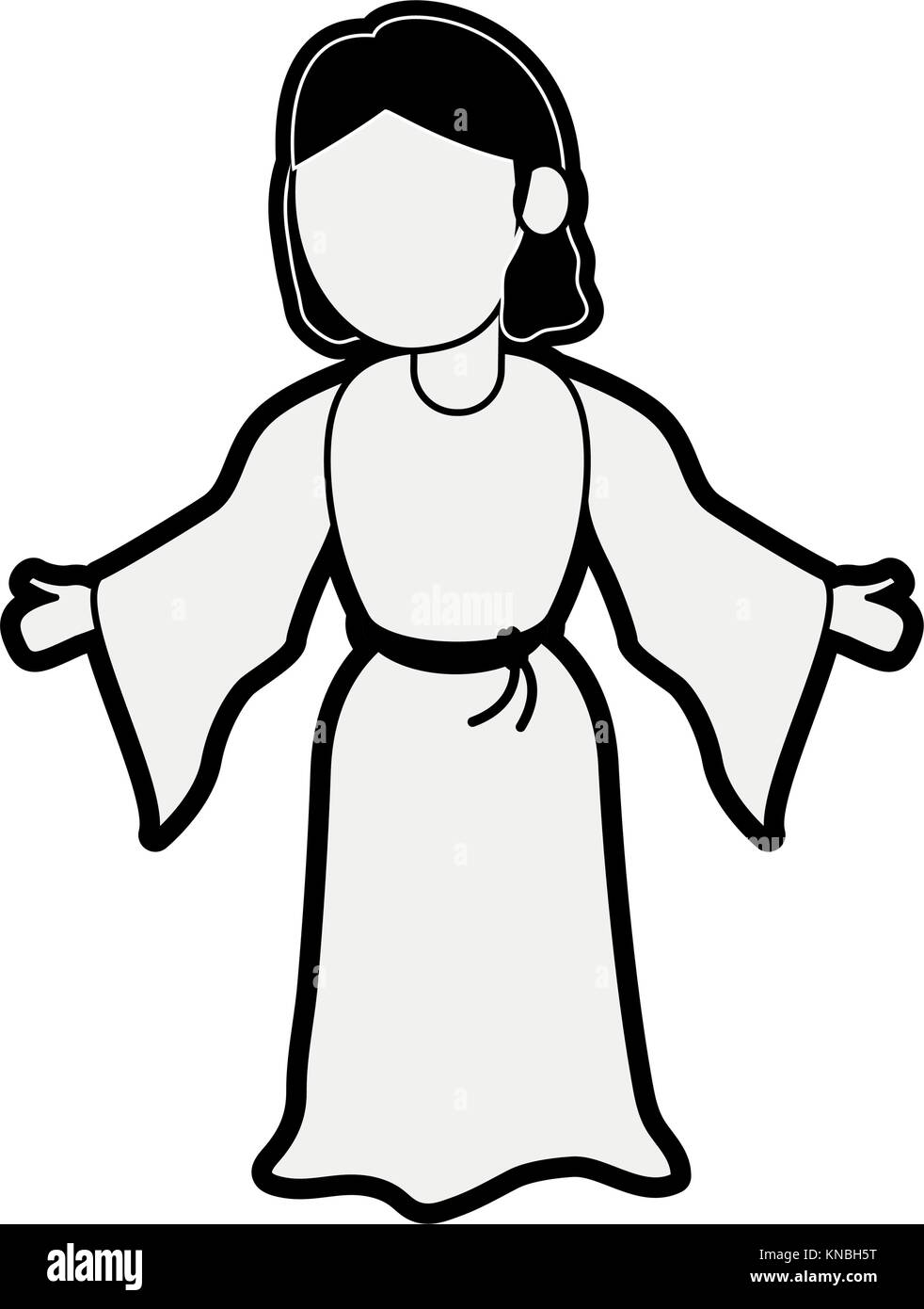 Virgin mary cartoon Stock Vector Image & Art - Alamy