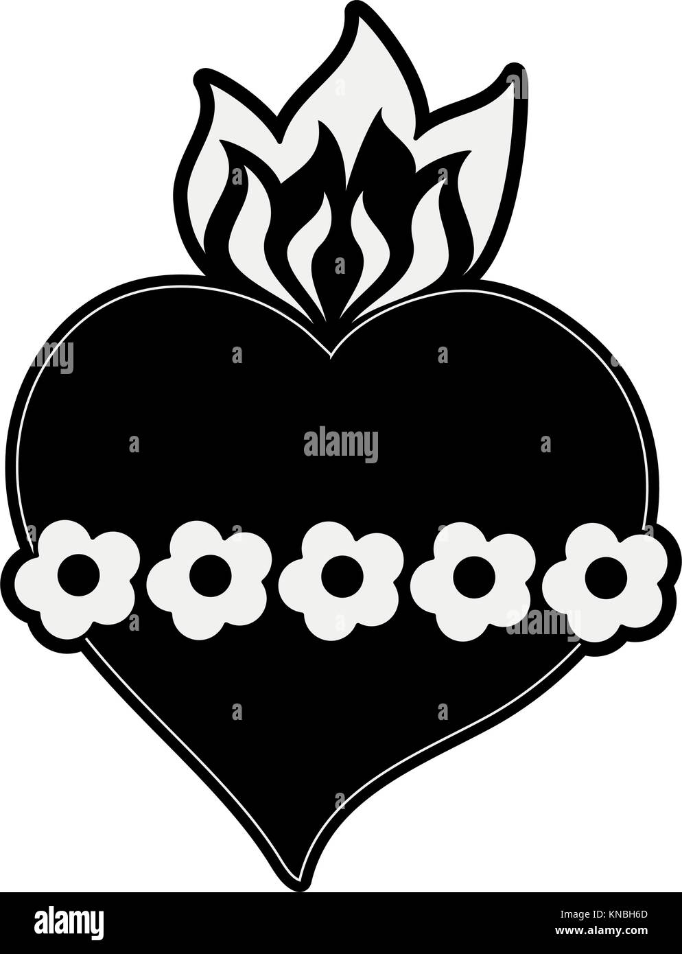 Sacred heart cartoon Stock Vector Image & Art - Alamy