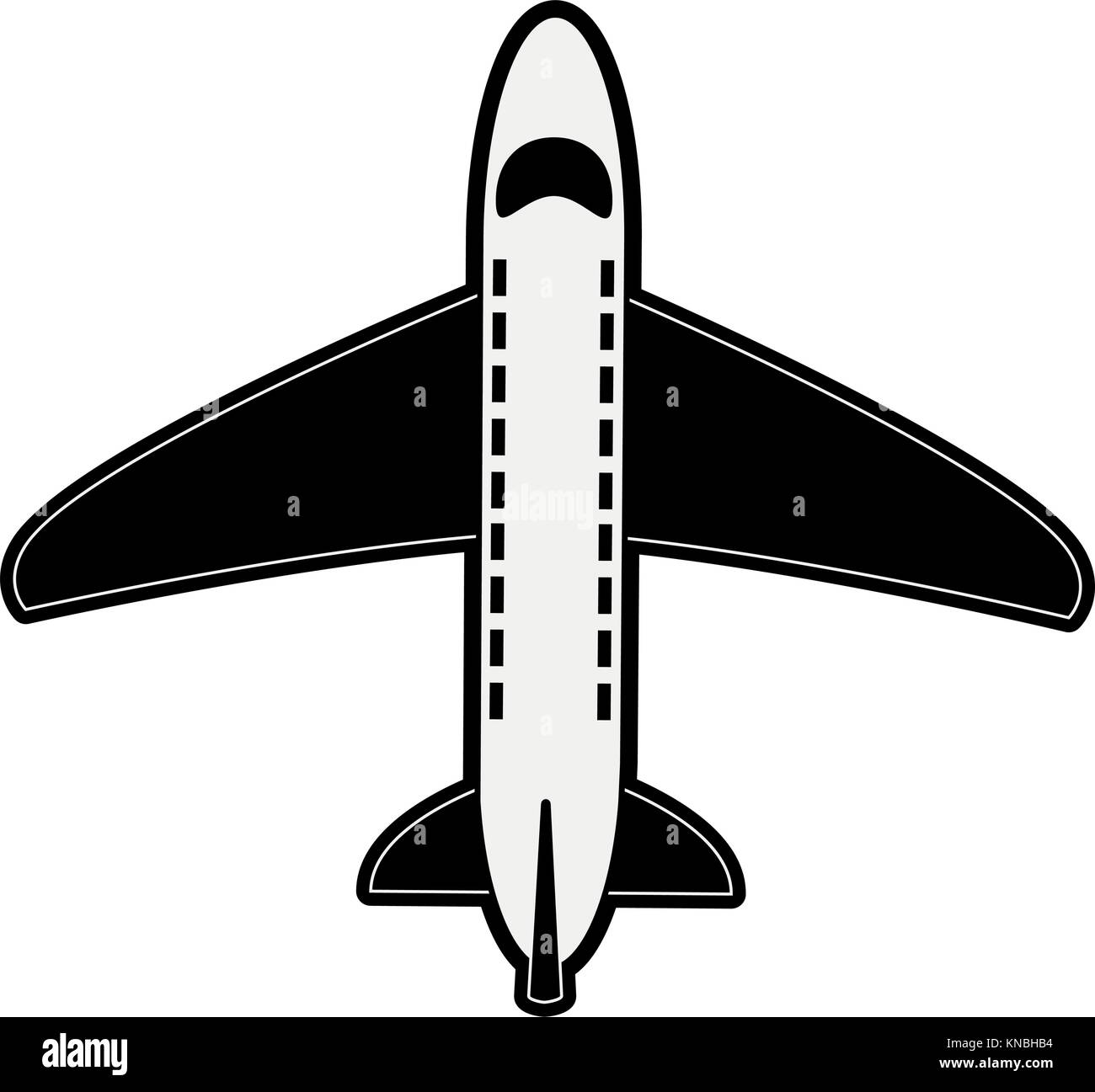 Airplane jet topview Stock Vector Image & Art - Alamy