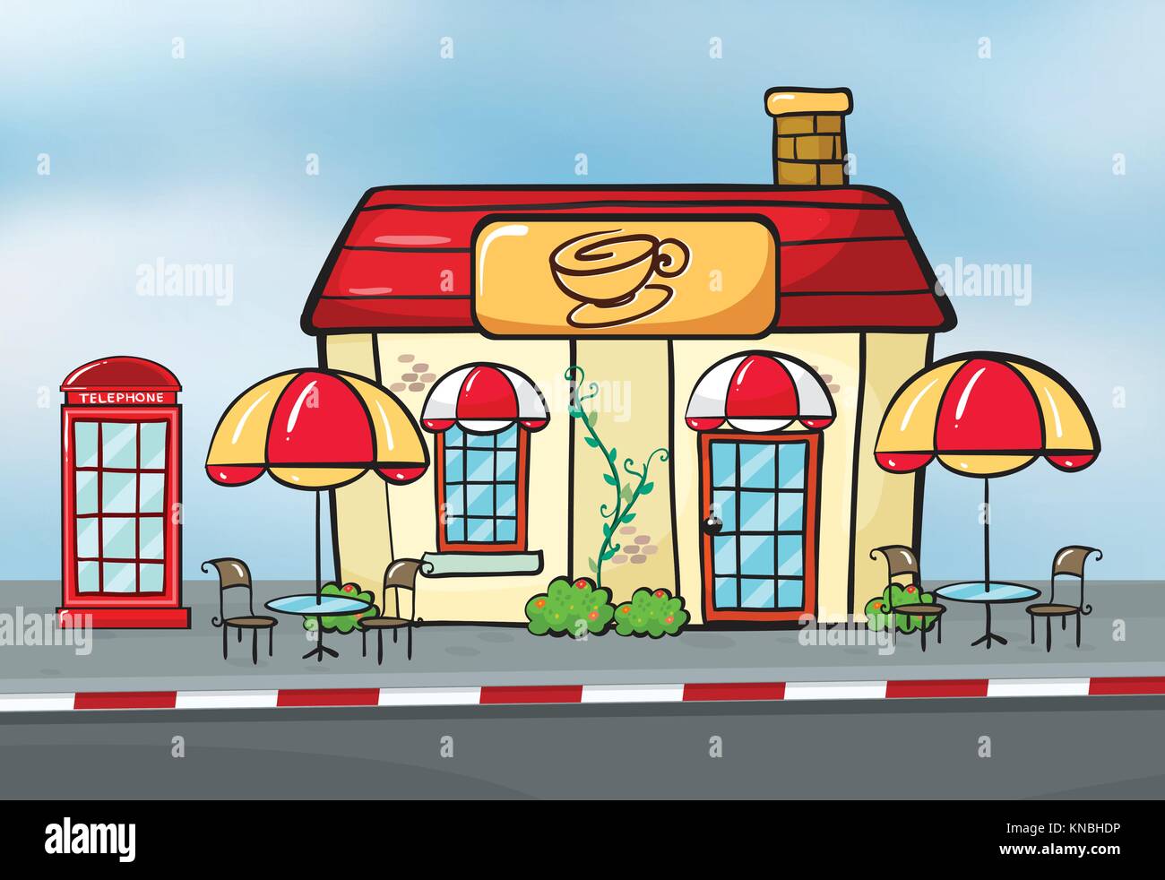 On table near coffee Stock Vector Images - Alamy