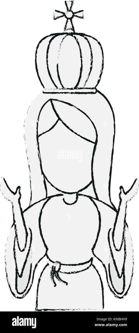 Virgin mary cartoon Stock Vector Image & Art - Alamy
